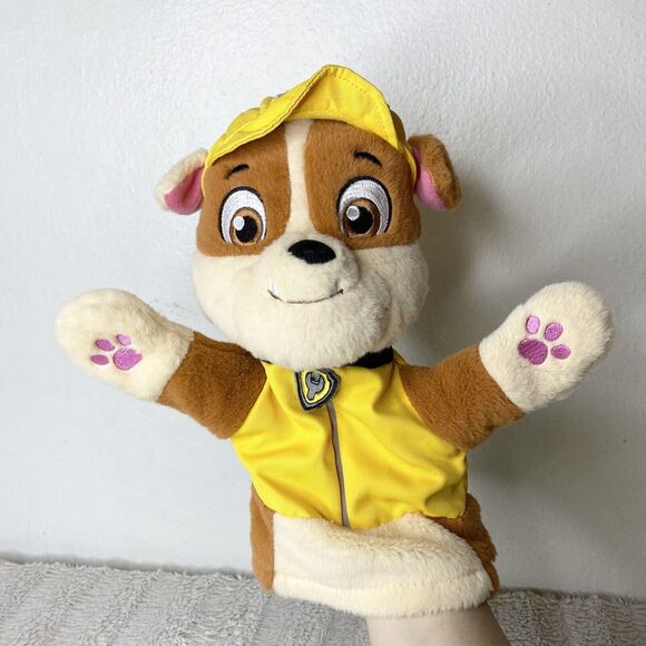Gund | Toys | Paw Patrol Rubble Hand Puppet Plush Stuffed Animal Dog ...